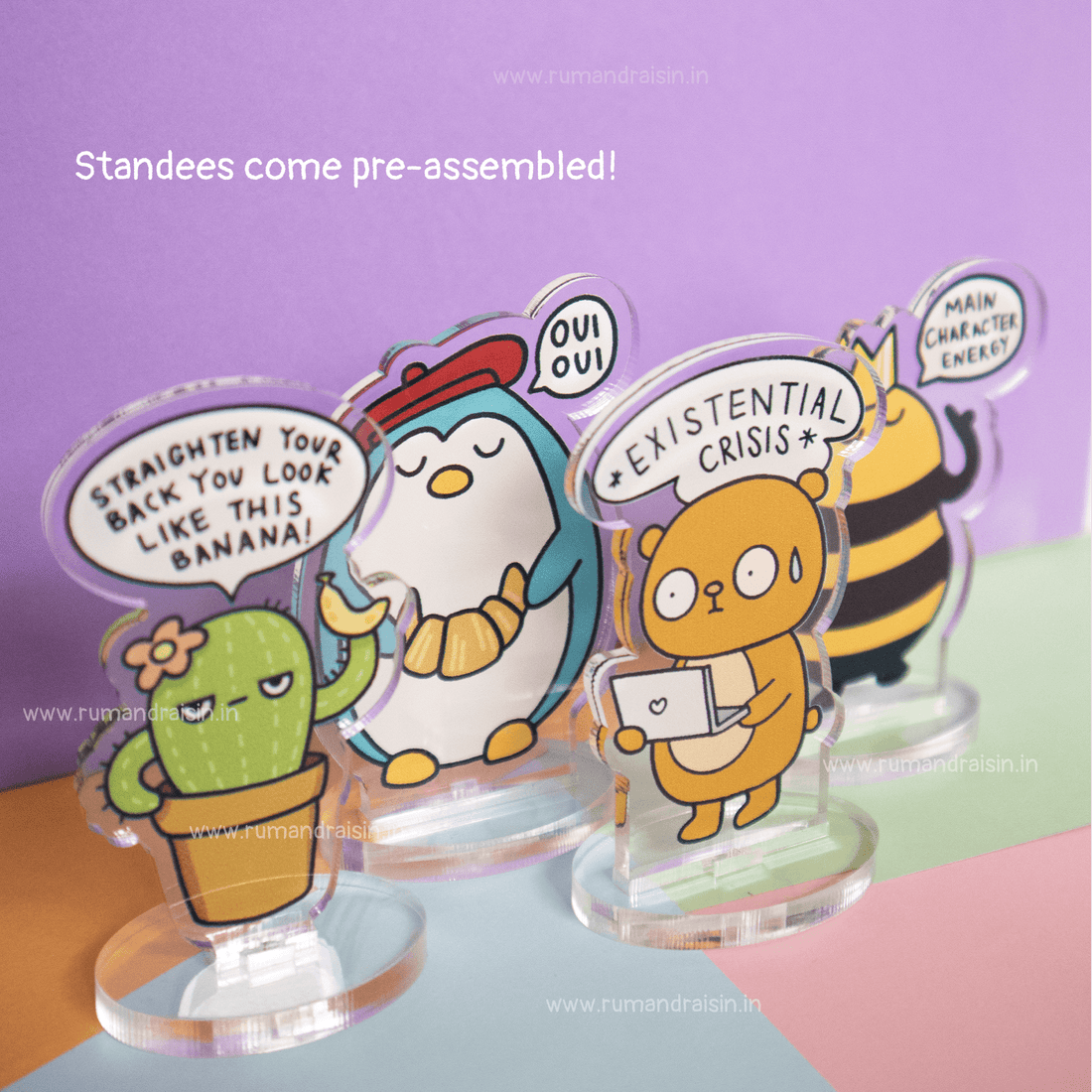 Posture Police: Acrylic Standee – Rum and Raisin Studio